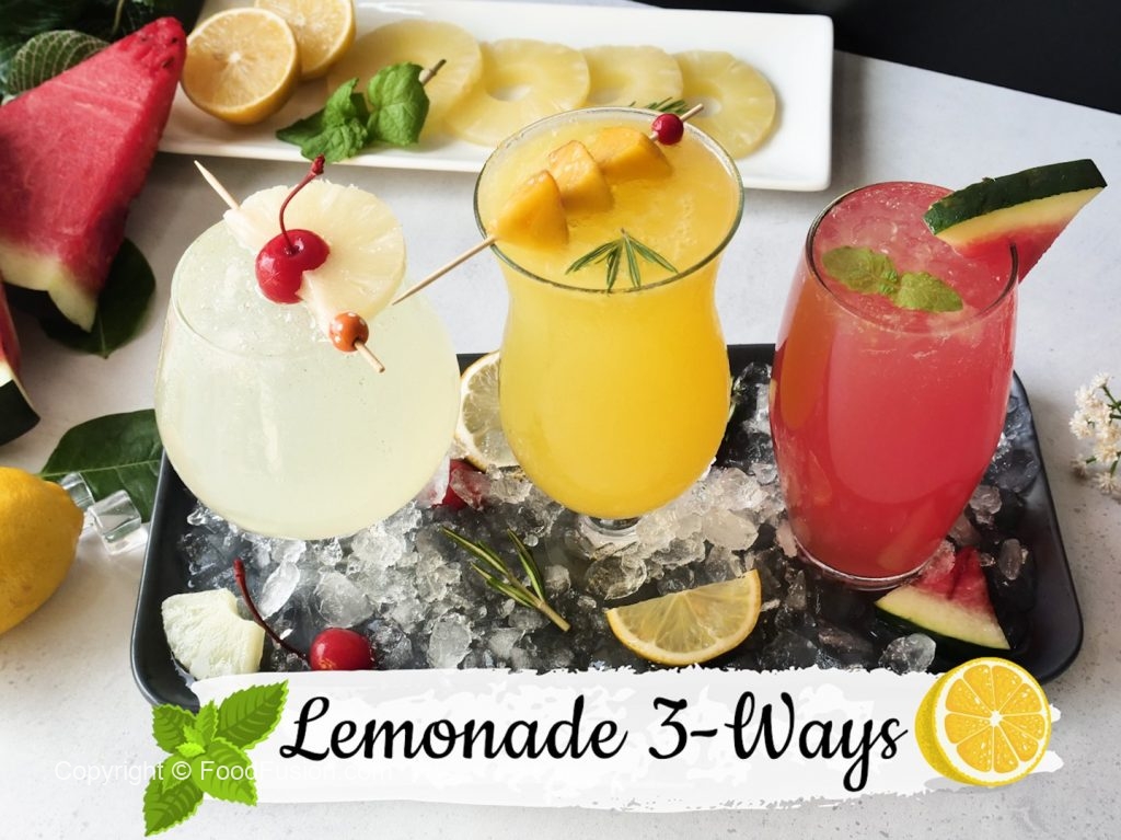Lemonade 3-ways with 7up – Food Fusion