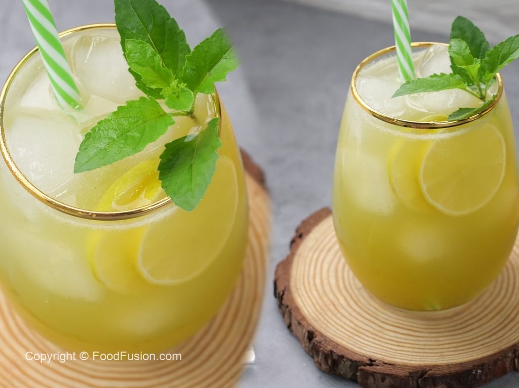 Lemon Basil Green Tea Cooler – Food Fusion